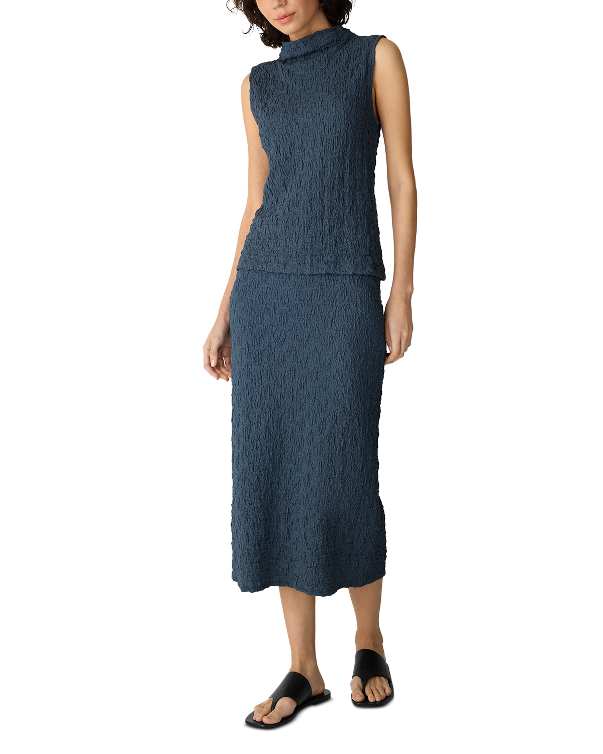 EILEEN FISHER Eileen Fisher Textured Straight Midi Skirt